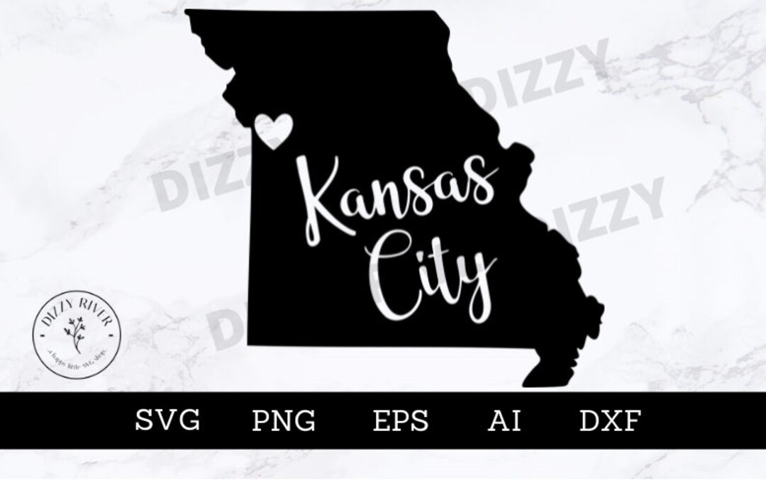 Kansas City Missouri SVG | DXF | PNG | Eps | Ai | Cricut Cut File ...