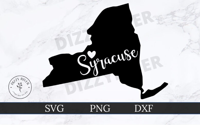 Syracuse New York SVG | DXF | PNG | Cricut Cut File | Silhouette Cut ...