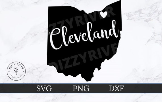 Cleveland Ohio SVG DXF PNG Cricut Cut File Silhouette | Etsy