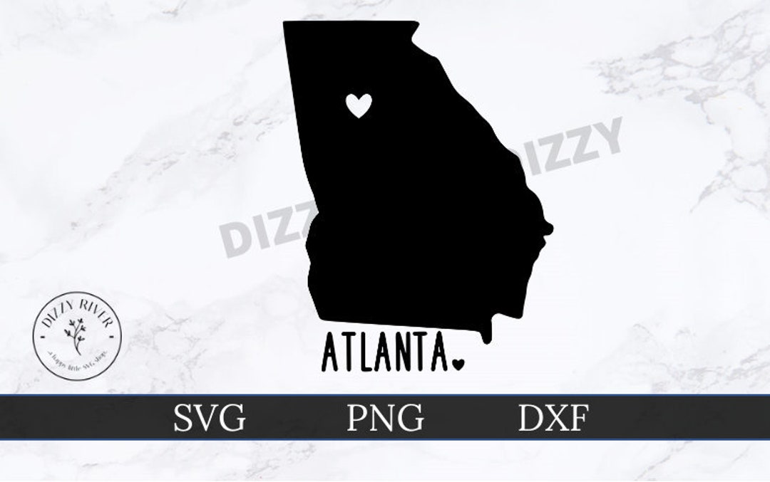 Atlanta Georgia SVG DXF PNG Cricut Cut File Silhouette Cut File Digital ...
