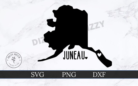 Juneau Alaska SVG DXF PNG Cricut Cut File Silhouette | Etsy