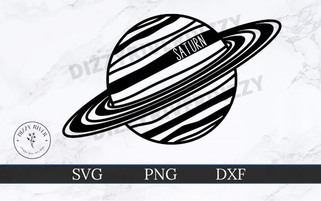 Saturn SVG | DXF | PNG | Cricut Cut File | Silhouette Cut File ...