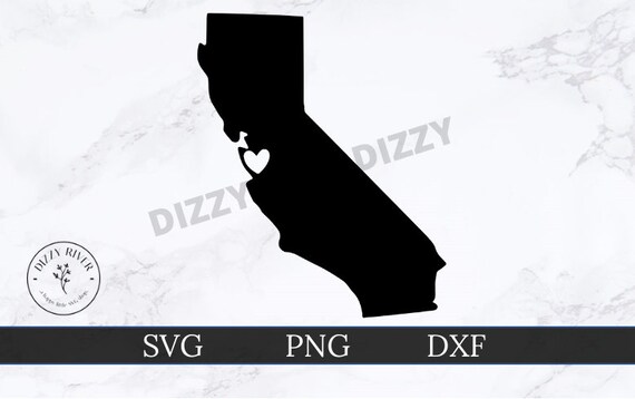 San Francisco California State SVG DXF Png Cricut Cut | Etsy