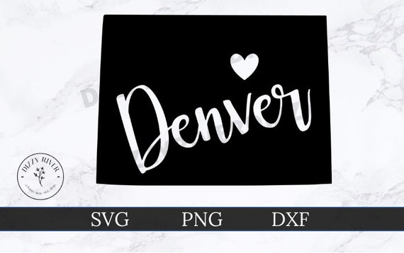 Denver Colorado SVG DXF PNG Cricut Cut File Silhouette - Etsy