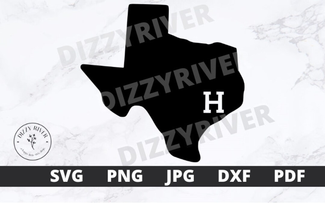 Houston Texas State SVG | DXF | PNG | Cricut | Silhouette | Cut File ...
