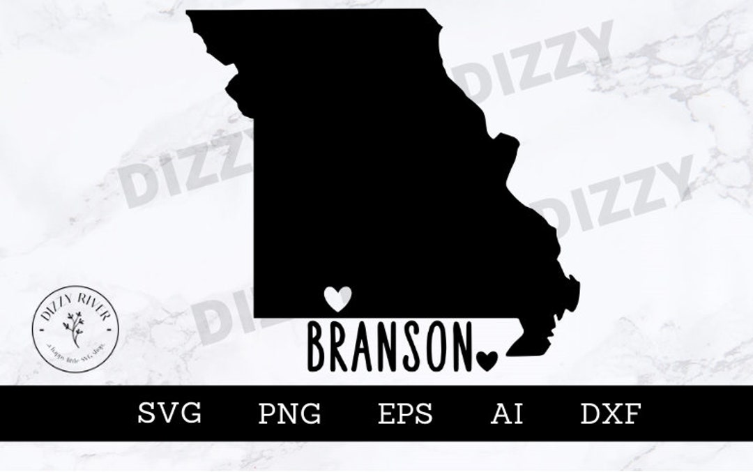 Branson Missouri SVG | DXF | PNG | Eps | Ai | Cricut Cut File ...