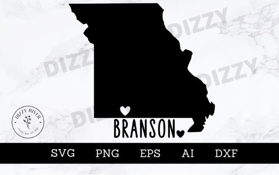 Branson Missouri SVG DXF PNG Eps Ai Cricut Cut File | Etsy