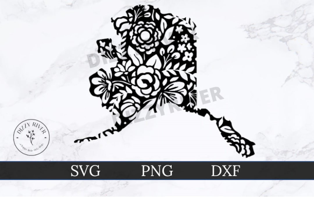 Alaska State Floral SVG | DXF | PNG | Cricut Cut File | Silhouette Cut ...