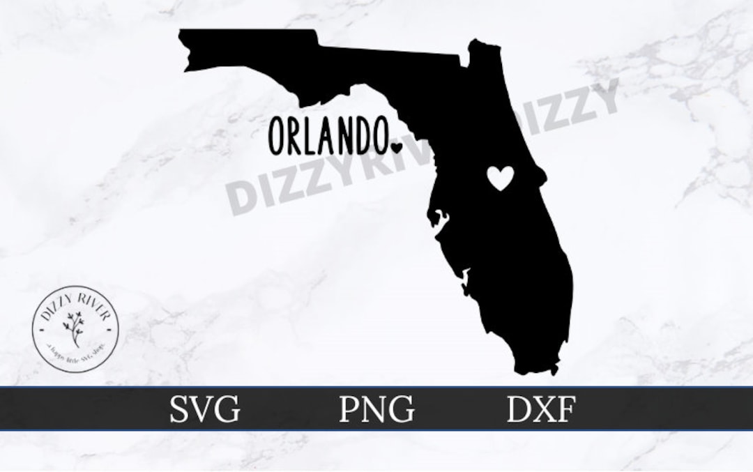 Orlando Florida SVG | DXF | PNG | Cricut Cut File | Silhouette Cut File ...