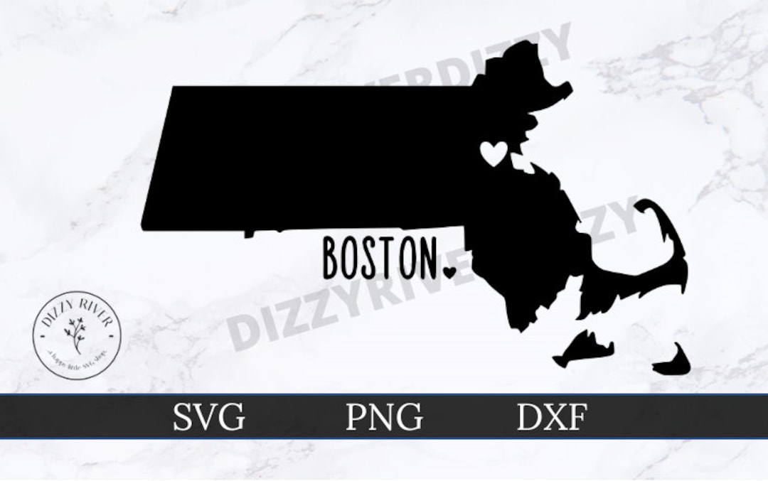 Boston Massachusetts SVG | DXF | PNG | Cricut Cut File | Silhouette Cut ...