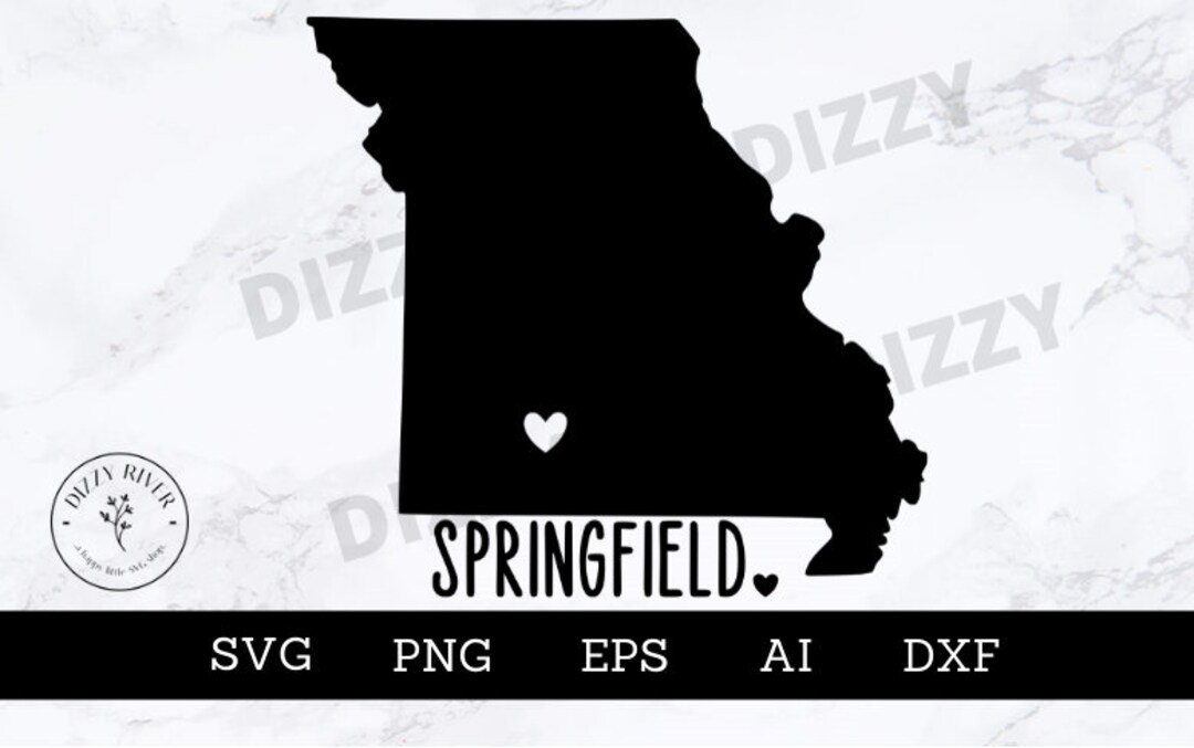 Springfield Missouri SVG | DXF | PNG | Eps | Ai | Cricut Cut File ...