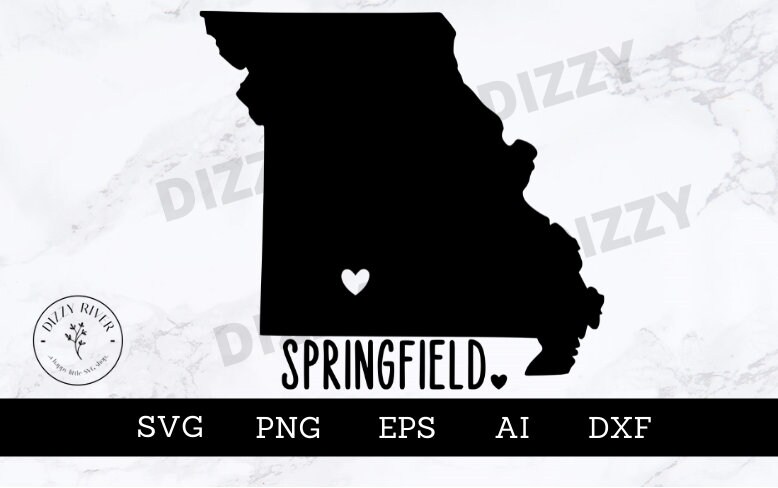 Springfield Missouri SVG DXF PNG Eps Ai Cricut Cut - Etsy
