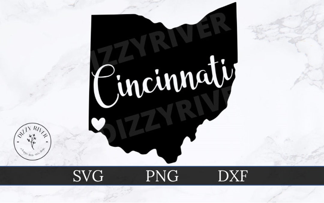 Cinncinati Ohio SVG | DXF | PNG | Cricut Cut File | Silhouette Cut File ...