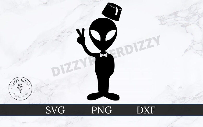Alien Peace Zeichen SVG DXF PNG Cricut Cut Datei - Etsy.de