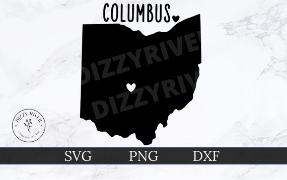 Columbus Ohio SVG DXF PNG Cricut Cut File Silhouette | Etsy