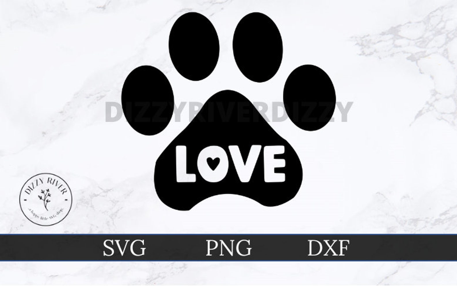 Dog Paw SVG DXF PNG Cricut Cut File Silhouette Cut - Etsy