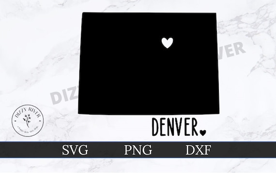 Denver Colorado SVG DXF PNG Cricut Cut File Silhouette | Etsy
