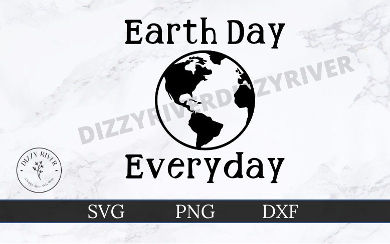 Earth Day SVG | DXF | PNG | Cricut Cut File | Silhouette Cut File ...