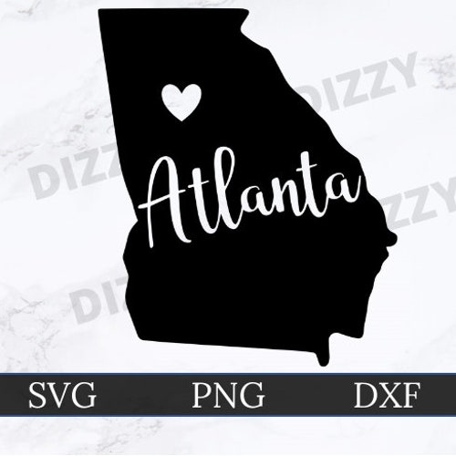 Retro Atlanta Svg Atlanta Georgia Silhouette SVG Cut File - Etsy