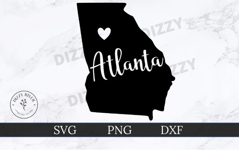 Atlanta Georgia SVG | DXF | PNG | Cricut Cut File | Silhouette Cut File ...