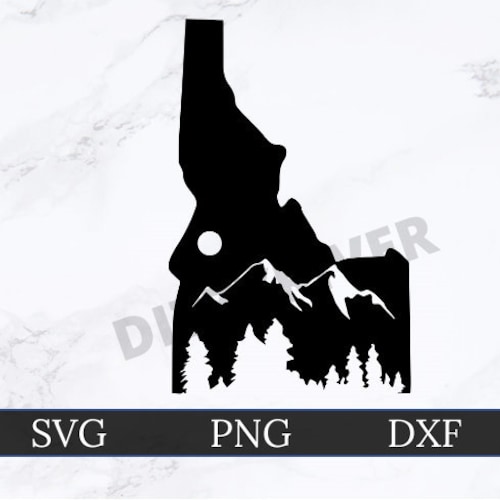 Idaho State SVG DXF PNG Cricut Cut File Silhouette Cut - Etsy