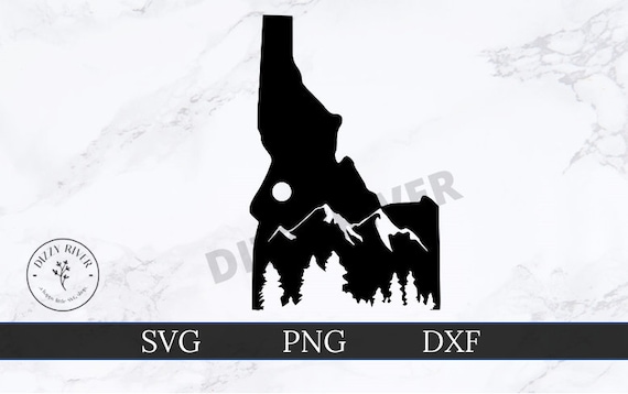 Idaho State SVG DXF PNG Cricut Cut File Silhouette Cut | Etsy