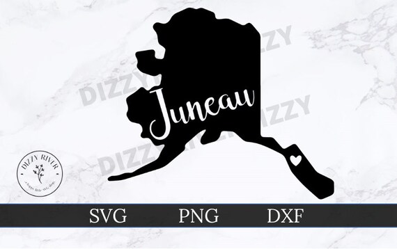 Juneau Alaska SVG DXF PNG Cricut Cut File Silhouette - Etsy