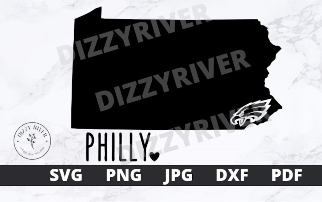 Philadelphia Pennsylvania SVG | DXF | PNG | Cricut | Silhouette ...