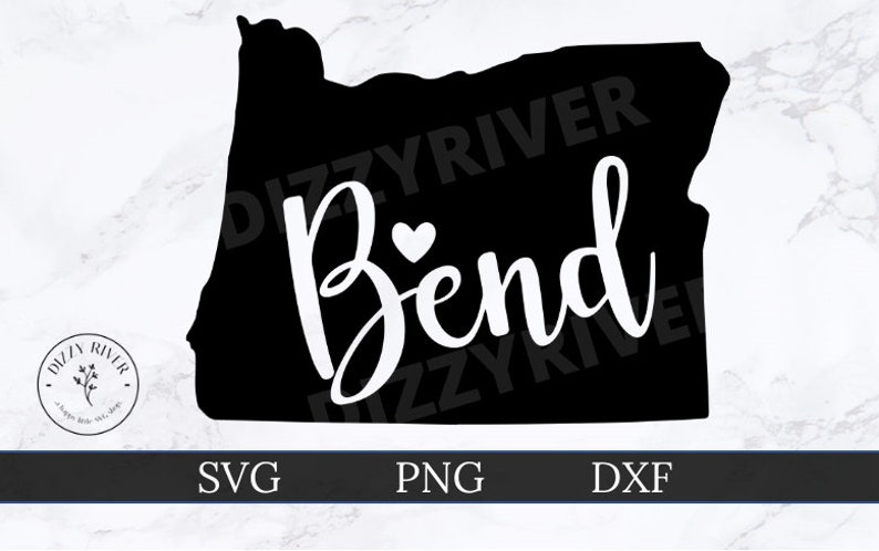 Bend Oregon SVG DXF PNG Cricut Cut File Silhouette Cut - Etsy