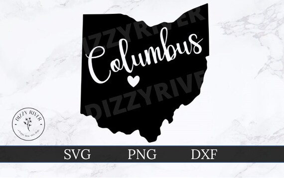 Columbus Ohio SVG DXF PNG Cricut Cut File Silhouette | Etsy