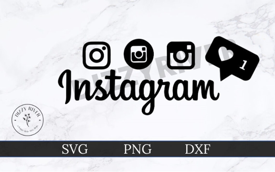Instagram Logo Bundle SVG | DXF | PNG | Cricut Cut File | Silhouette ...