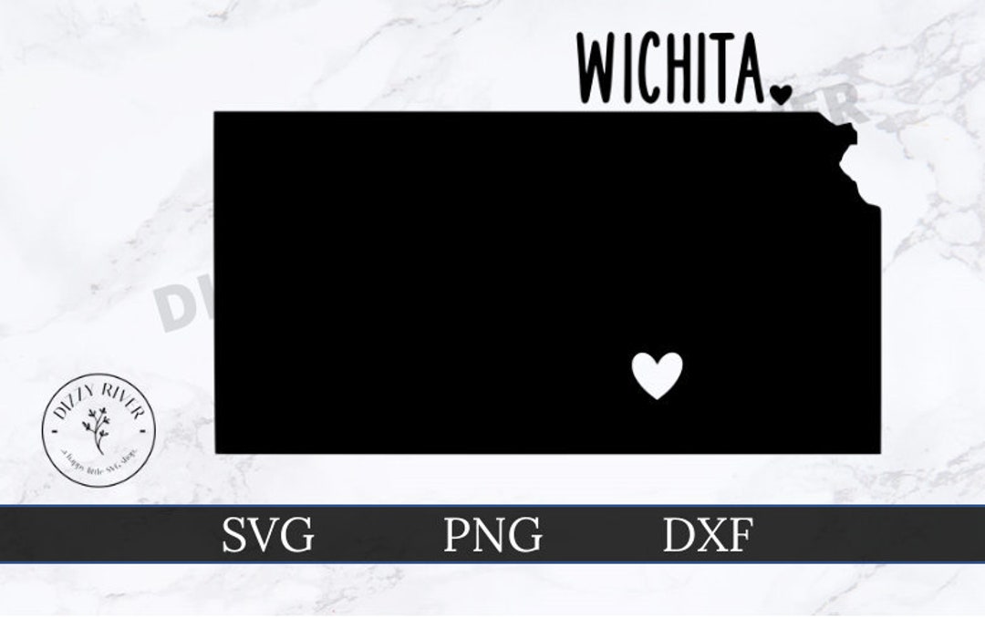 Wichita Kansas SVG DXF PNG Cricut Cut File Silhouette Cut File Digital ...
