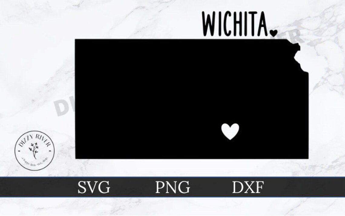 Wichita Kansas SVG DXF PNG Cricut Cut File Silhouette - Etsy
