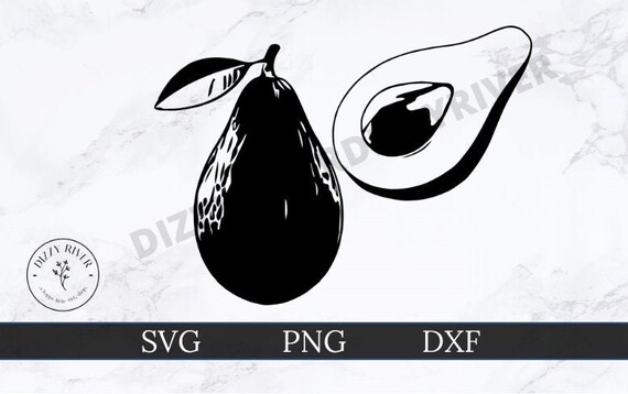 Avocado SVG DXF PNG Cricut Cut File Silhouette Cut | Etsy