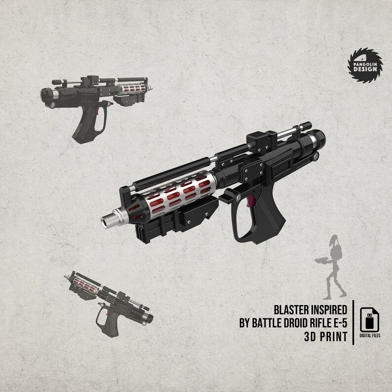 Cosplay Blaster inspired by B1 Battle Droid E-5 Blaster Rifles | Etsy