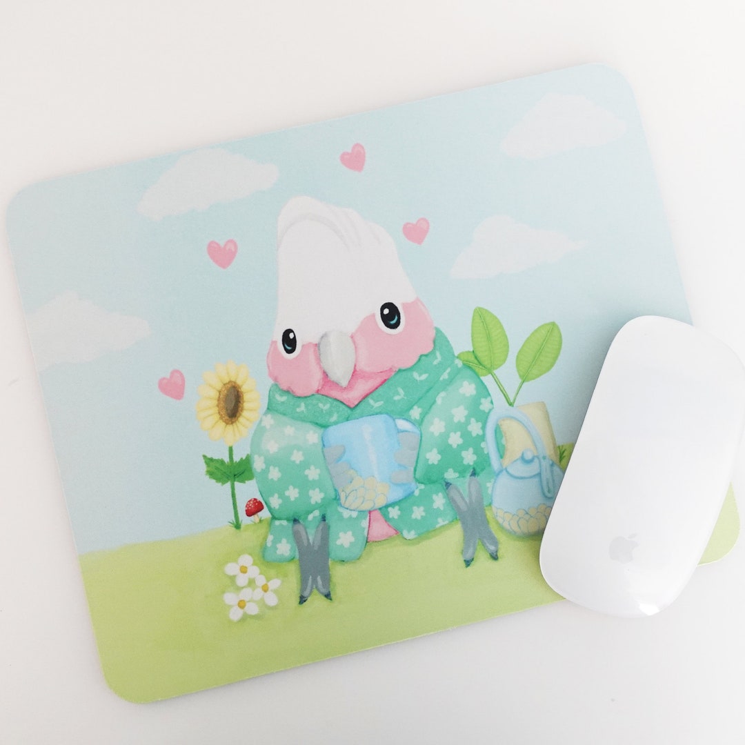 Cute Pastel Galah Australian Parrot Mouse Pad Australian - Etsy