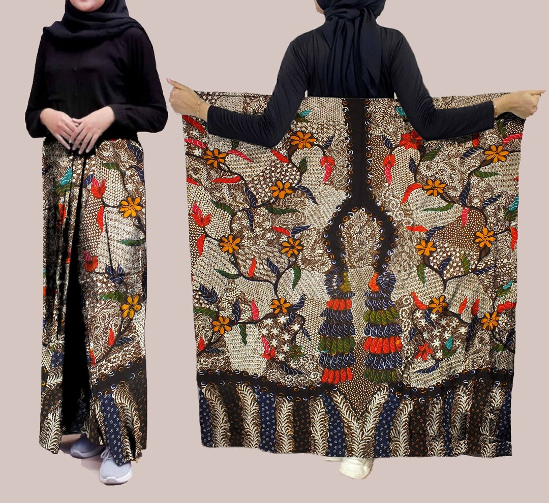 Sarong Hand Drawn Indonesian Batik With Flower Design, Made in ...