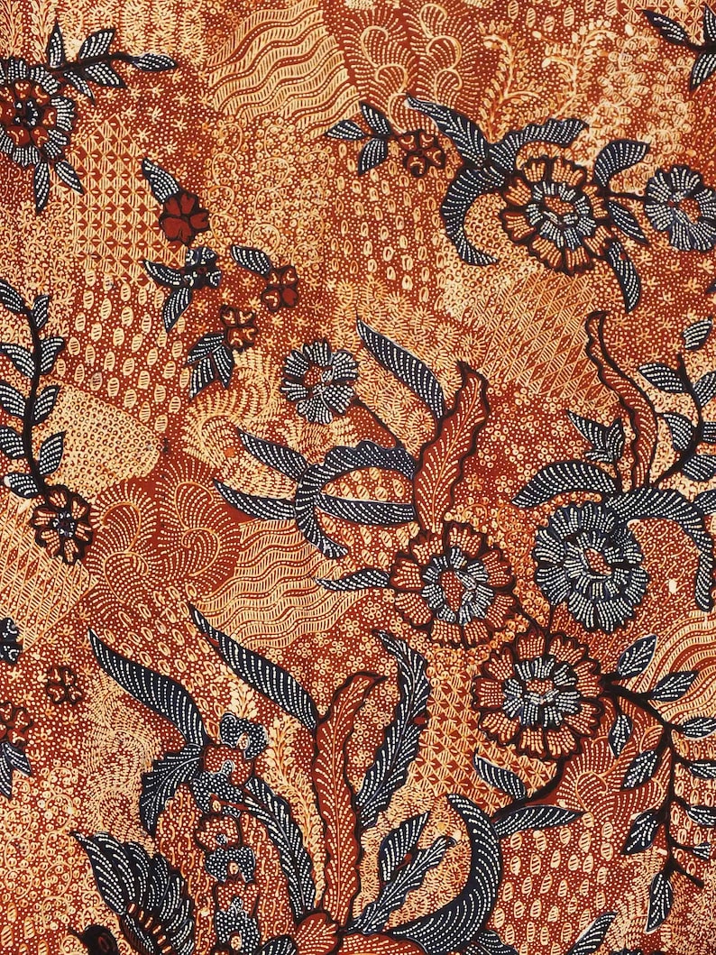 Hand Drawn Indonesian Batik With Phoenix Design, Made in Indonesia ...