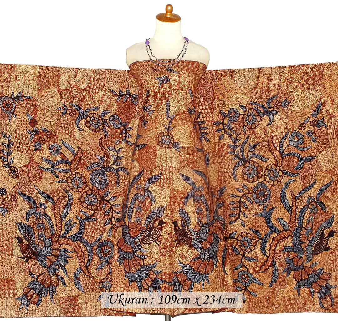 Hand Drawn Indonesian Batik With Phoenix Design, Made in Indonesia ...