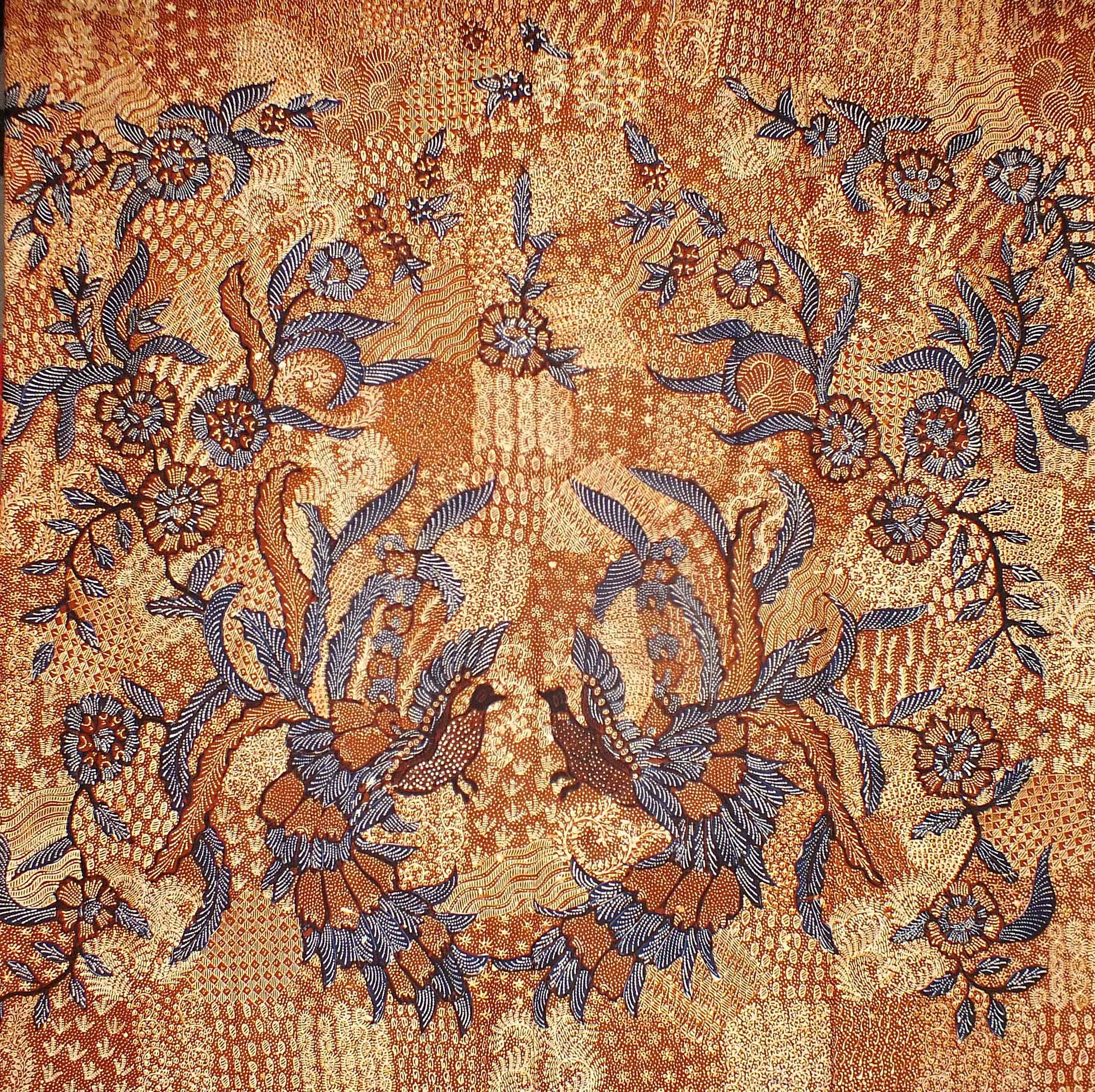 Hand Drawn Indonesian Batik With Phoenix Design, Made in Indonesia ...