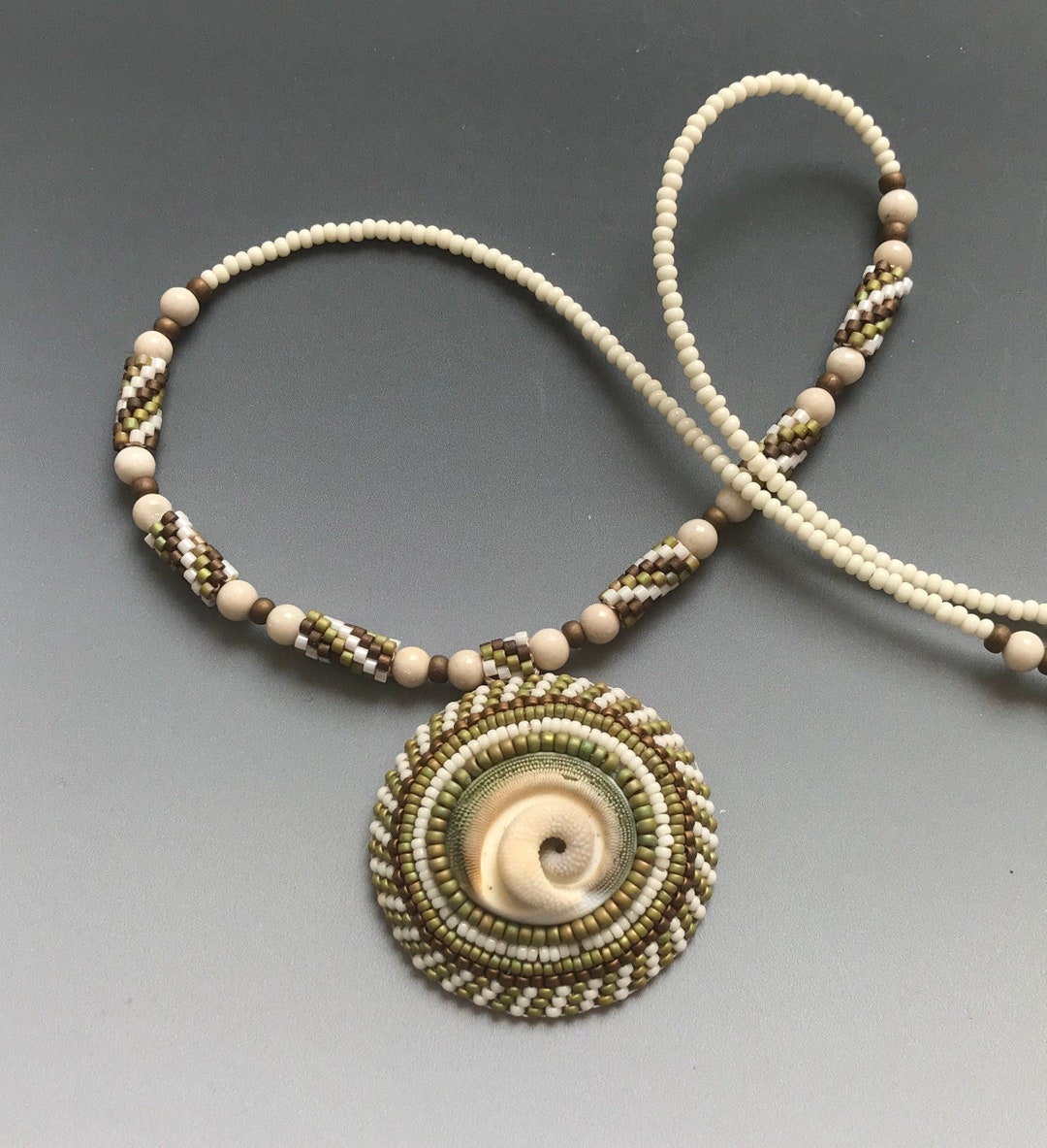 Rams Horn Shell Necklace - Etsy