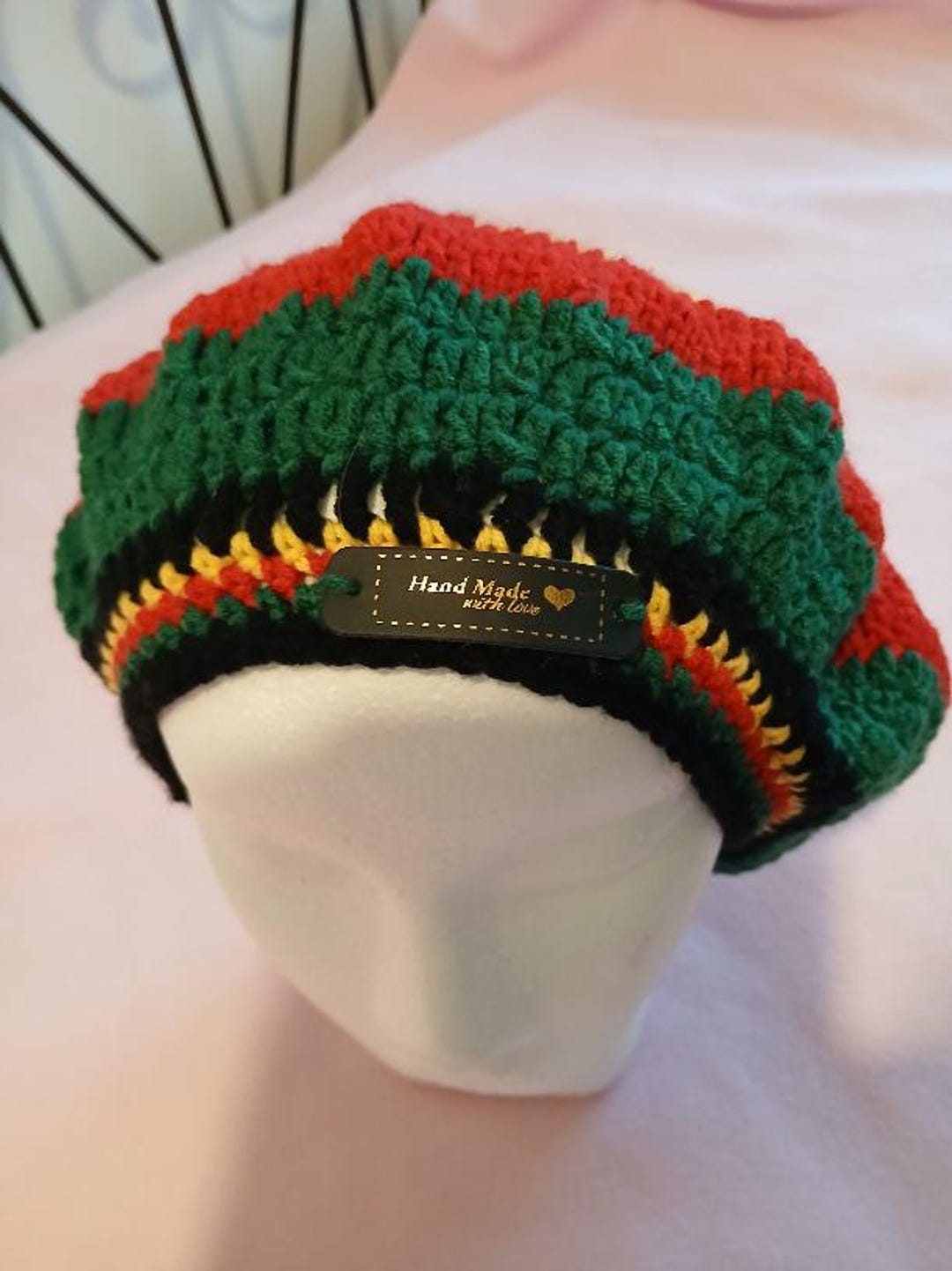 Rasta Style Beret Hand Crotchet - Etsy