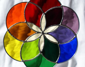 Rainbow stain glass | Etsy