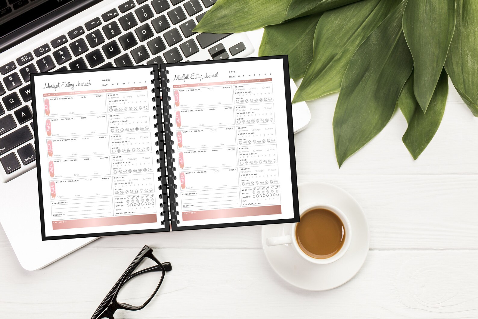 Printable Food Diary A4 A5 Letter Happy Planner Classic Daily | Etsy