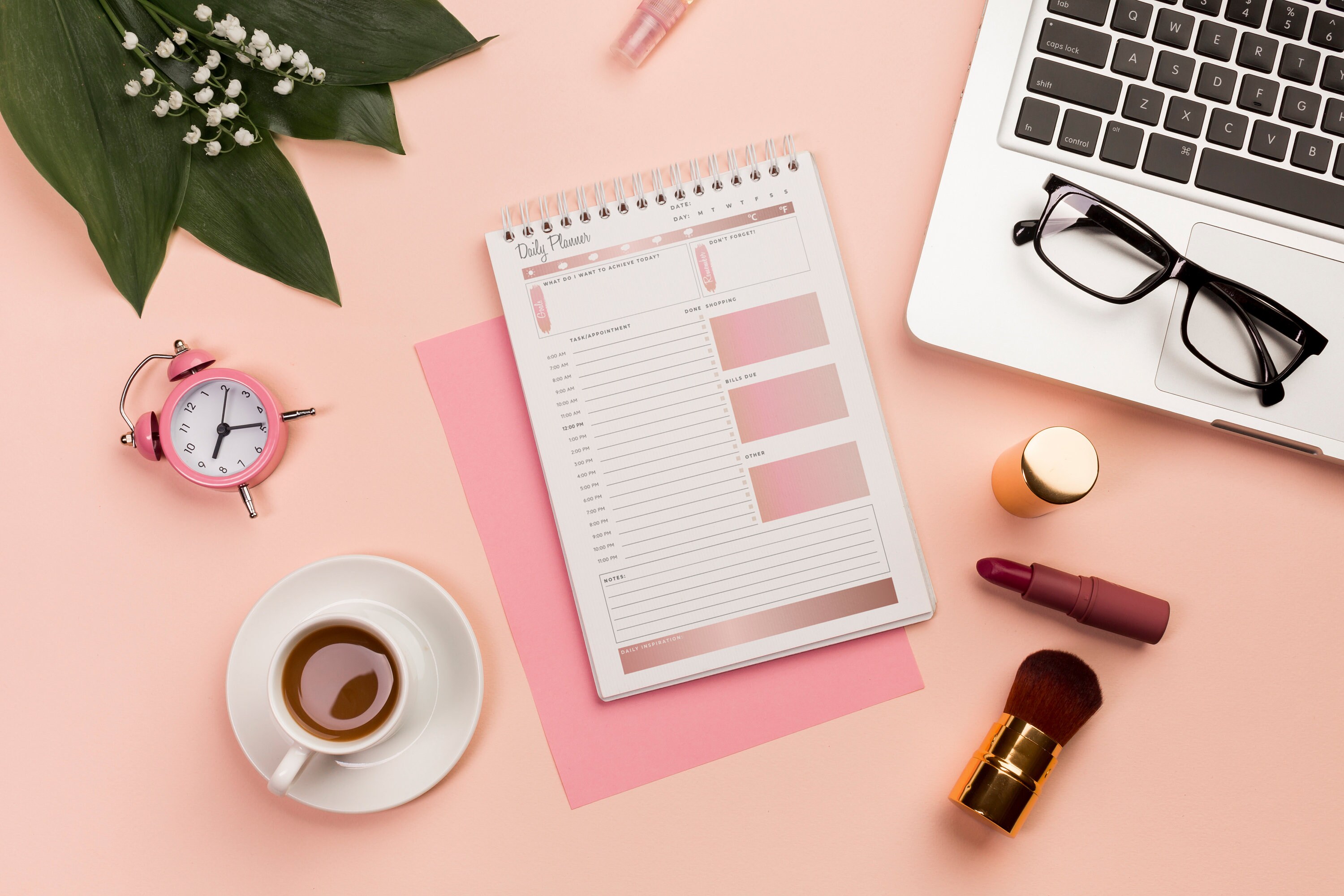 Undated Planner Daily Tracker Printable PDF A4 Letter & | Etsy