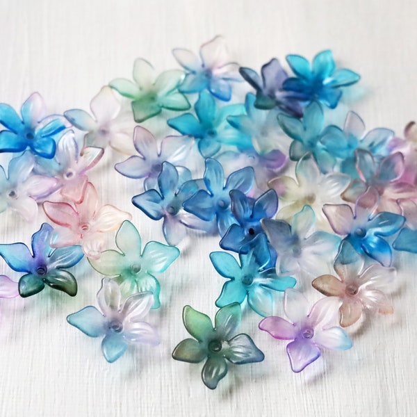 Lucite Flower Beads - Etsy