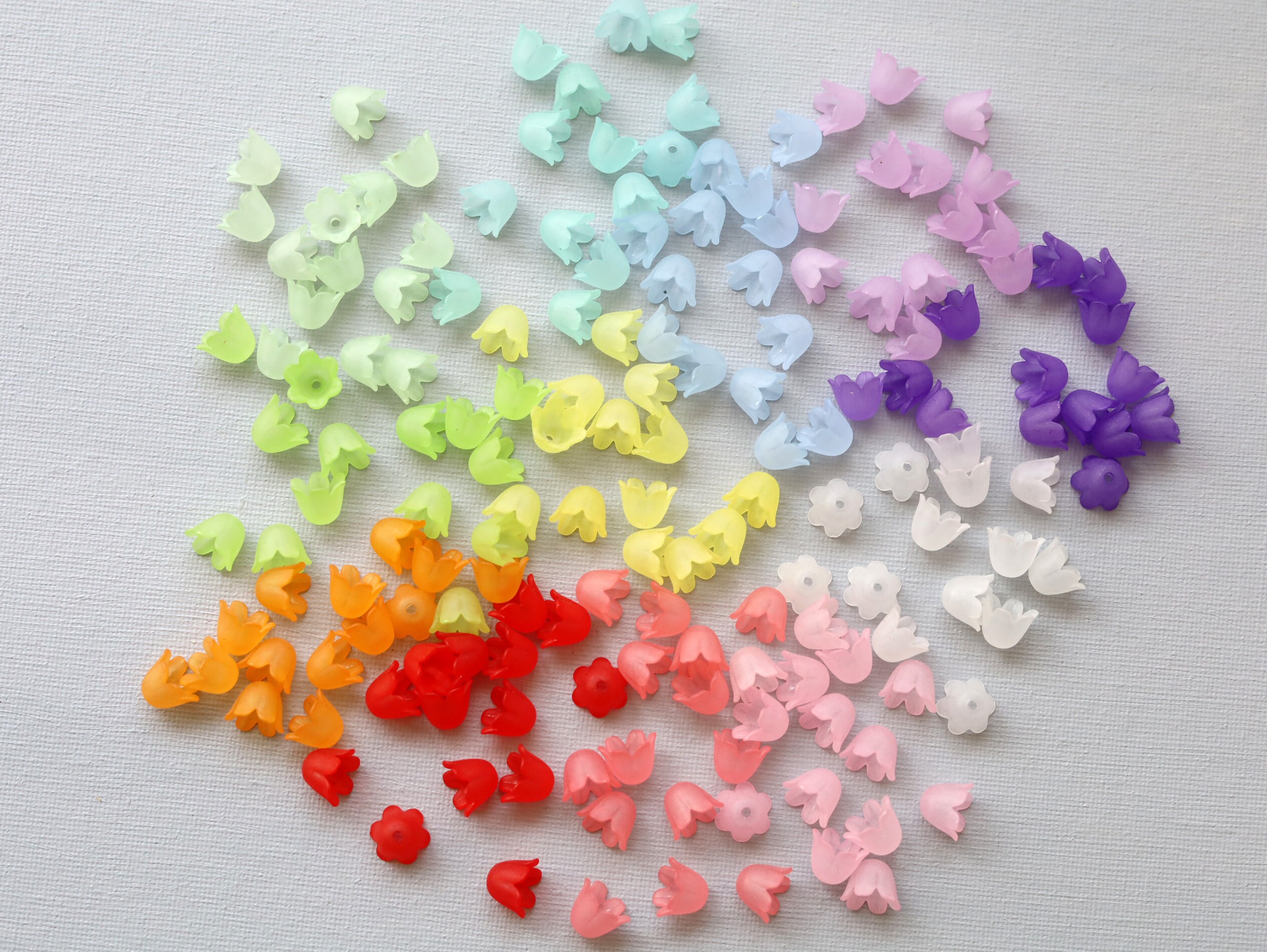 30 Pcs 10mm Bell Flower Beads Lily Of The Valley Flower Etsy