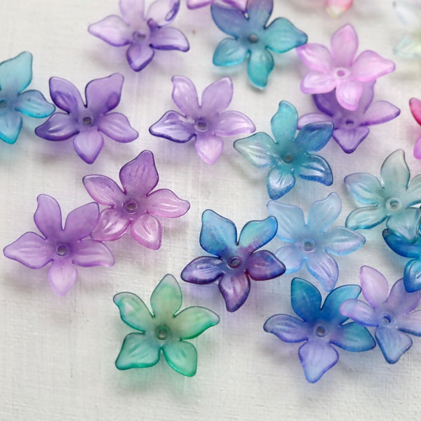 Lucite Flower Beads - Etsy