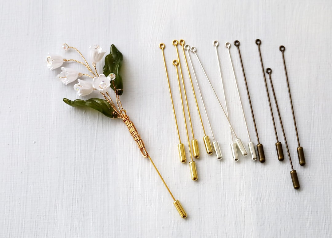 4 PCS 70mm Brooch Pin Blank. Lapel Pin. Long Brooch Pin. Stick Pin. Eye ...