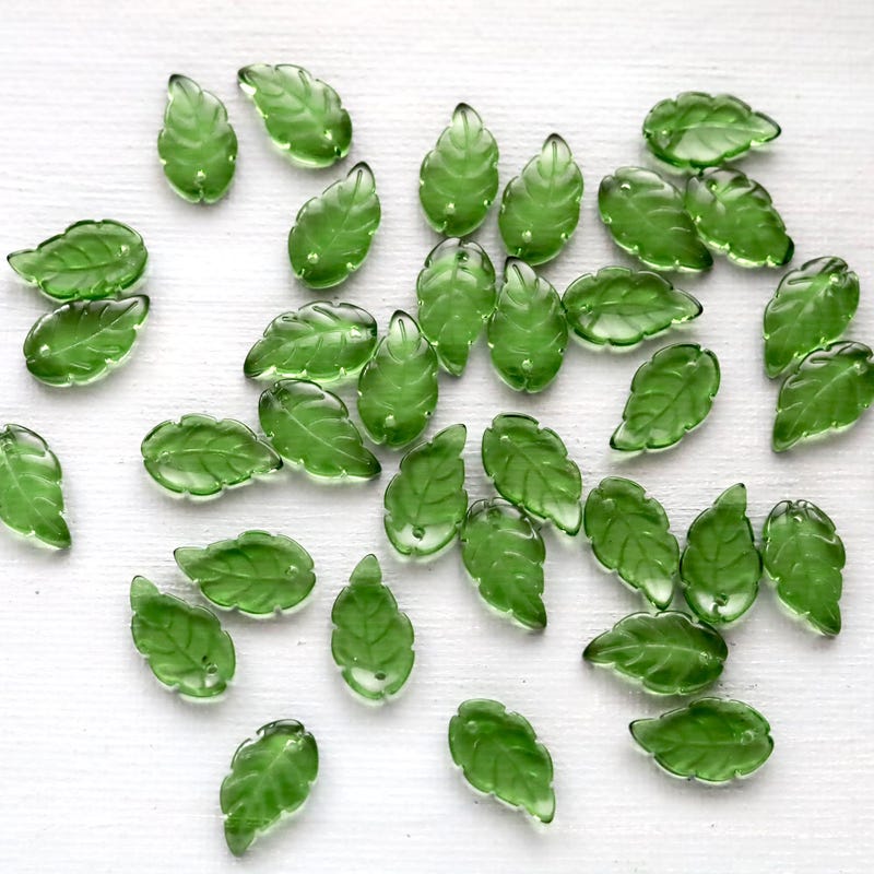 Leaf Beads - Etsy